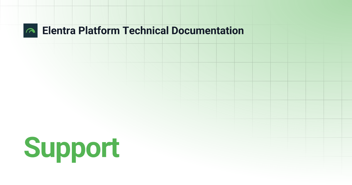 Support | Elentra Platform Technical Documentation
